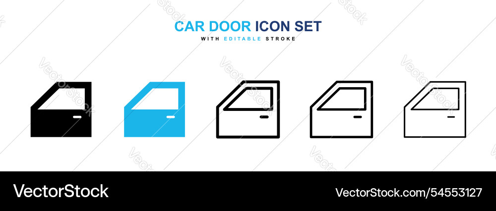 Car door icon Royalty Free Vector Image - VectorStock