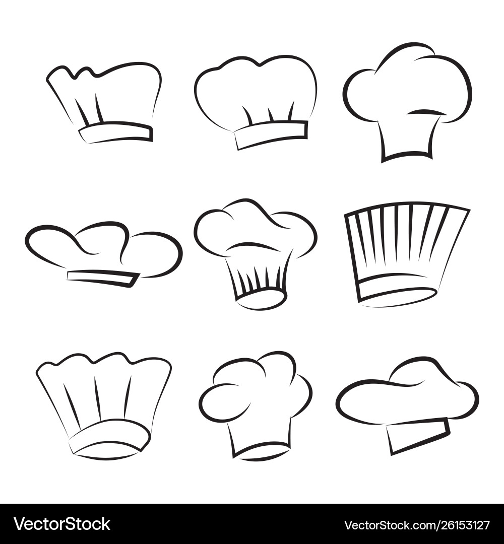 Chef hat Royalty Free Vector Image - VectorStock