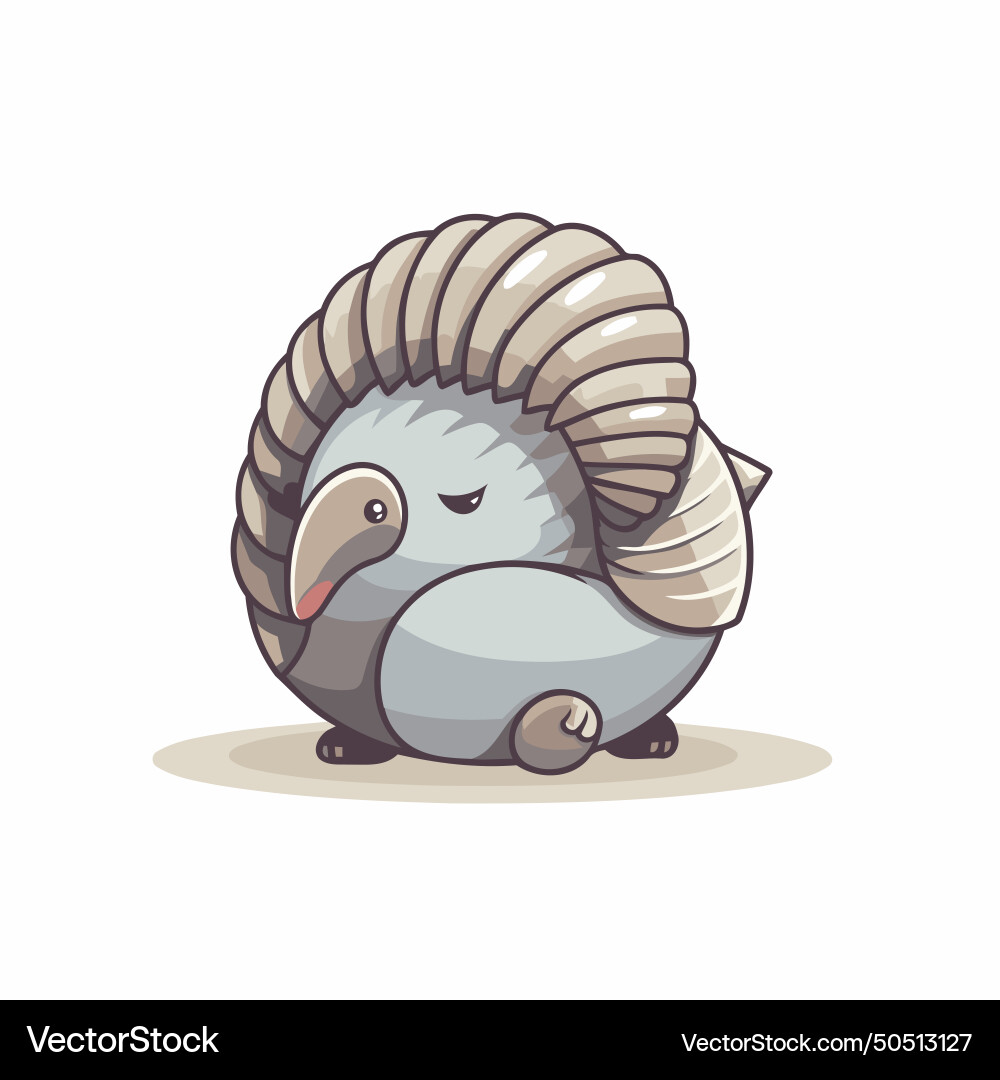 Cute cartoon ram isolated on white background Vector Image