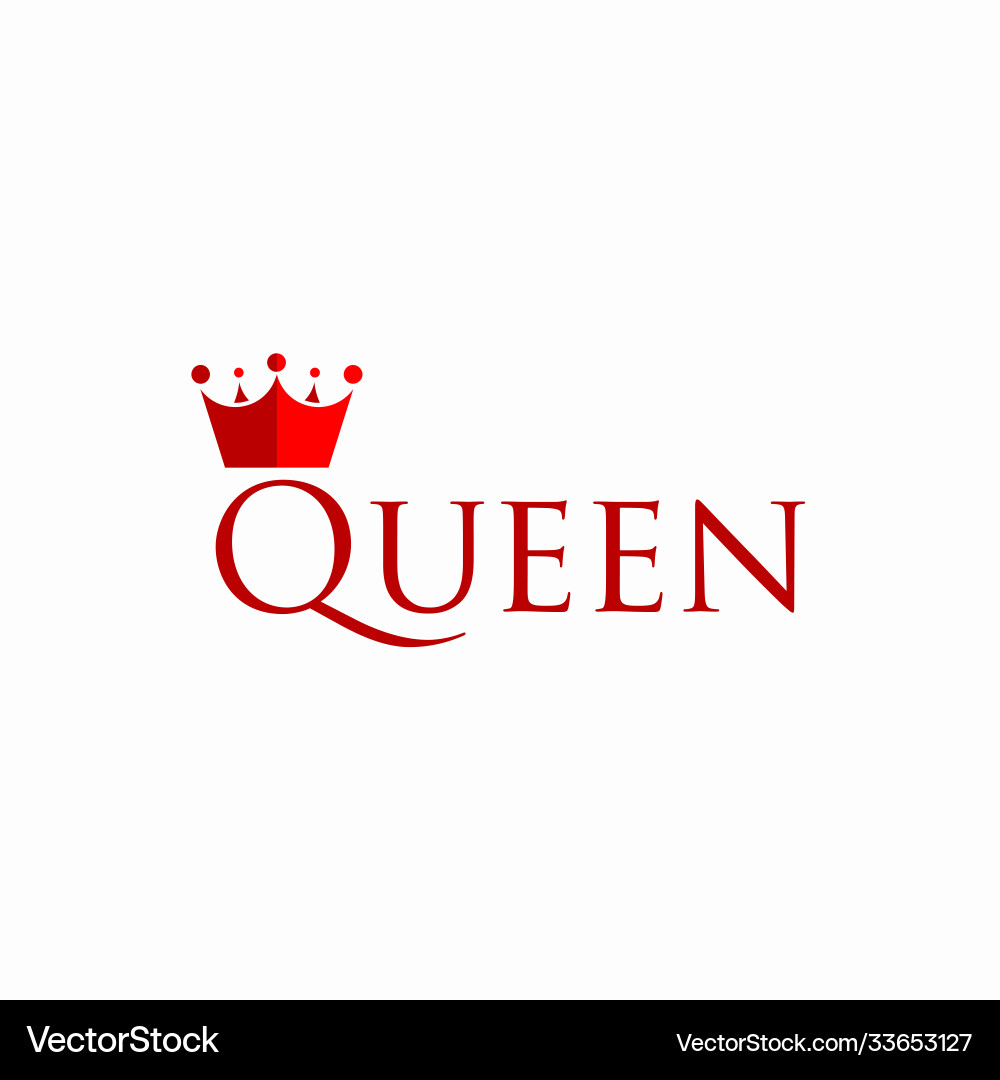 Queen template design Royalty Free Vector Image