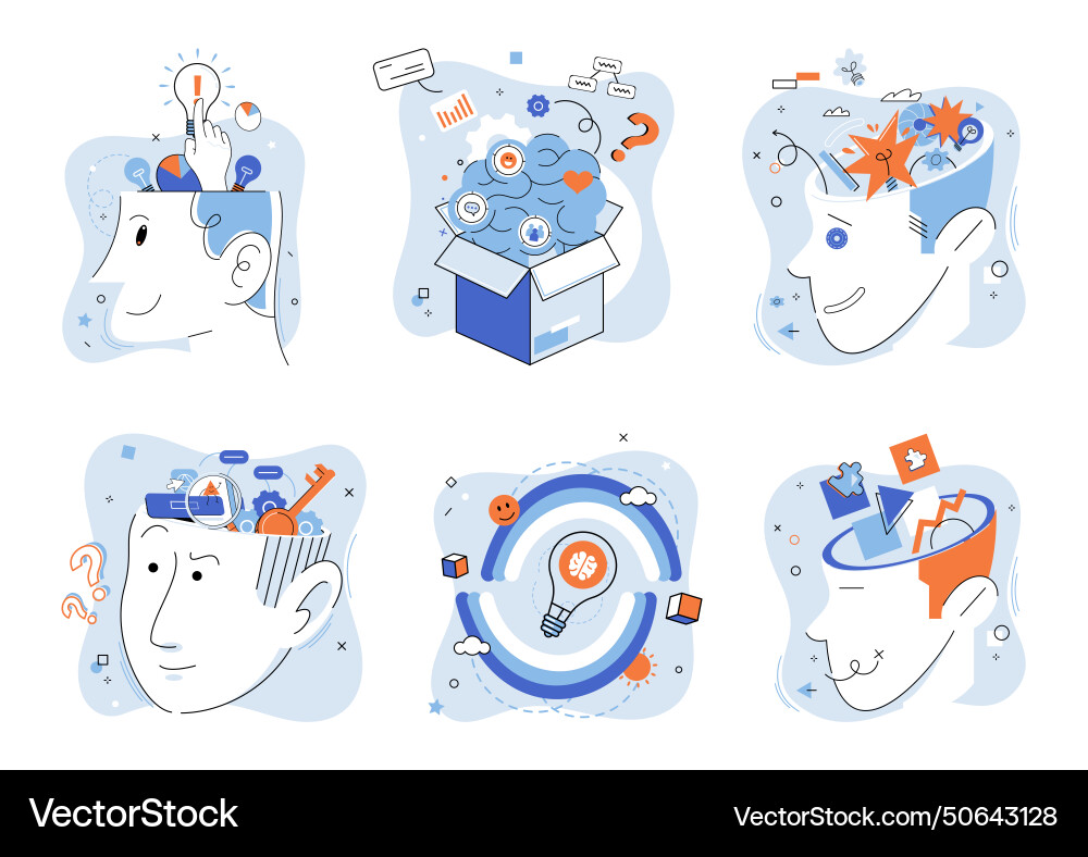 Critical thinking the mind is powerful tool Vector Image