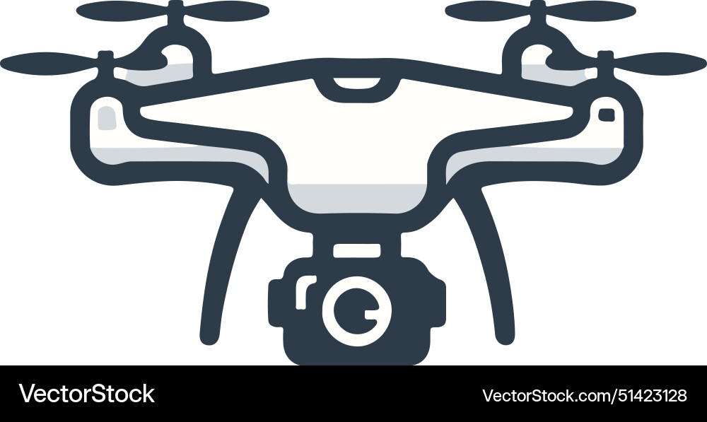 Modern minimalist drone Royalty Free Vector Image