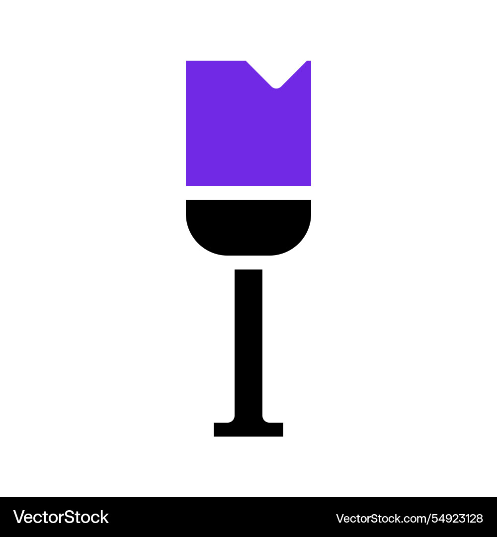 Paintbrush icon simple and modern Royalty Free Vector Image