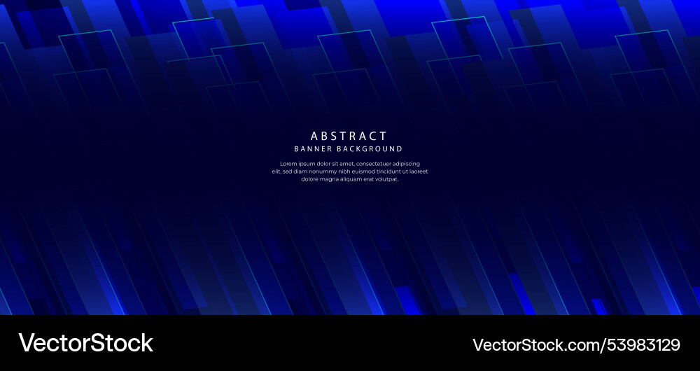 Abstract dark blue gradient overlay background Vector Image