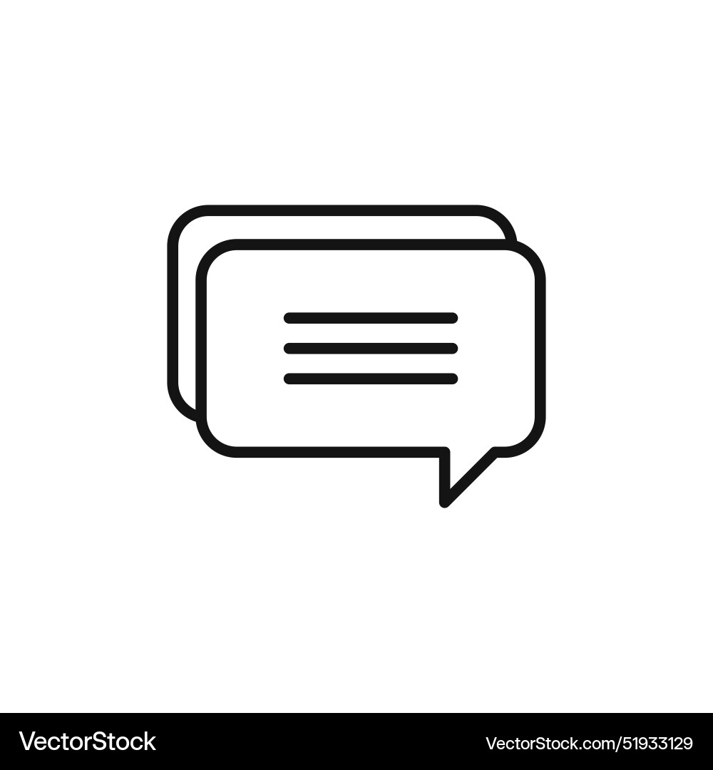 Comment writing icon for feedback sections Vector Image