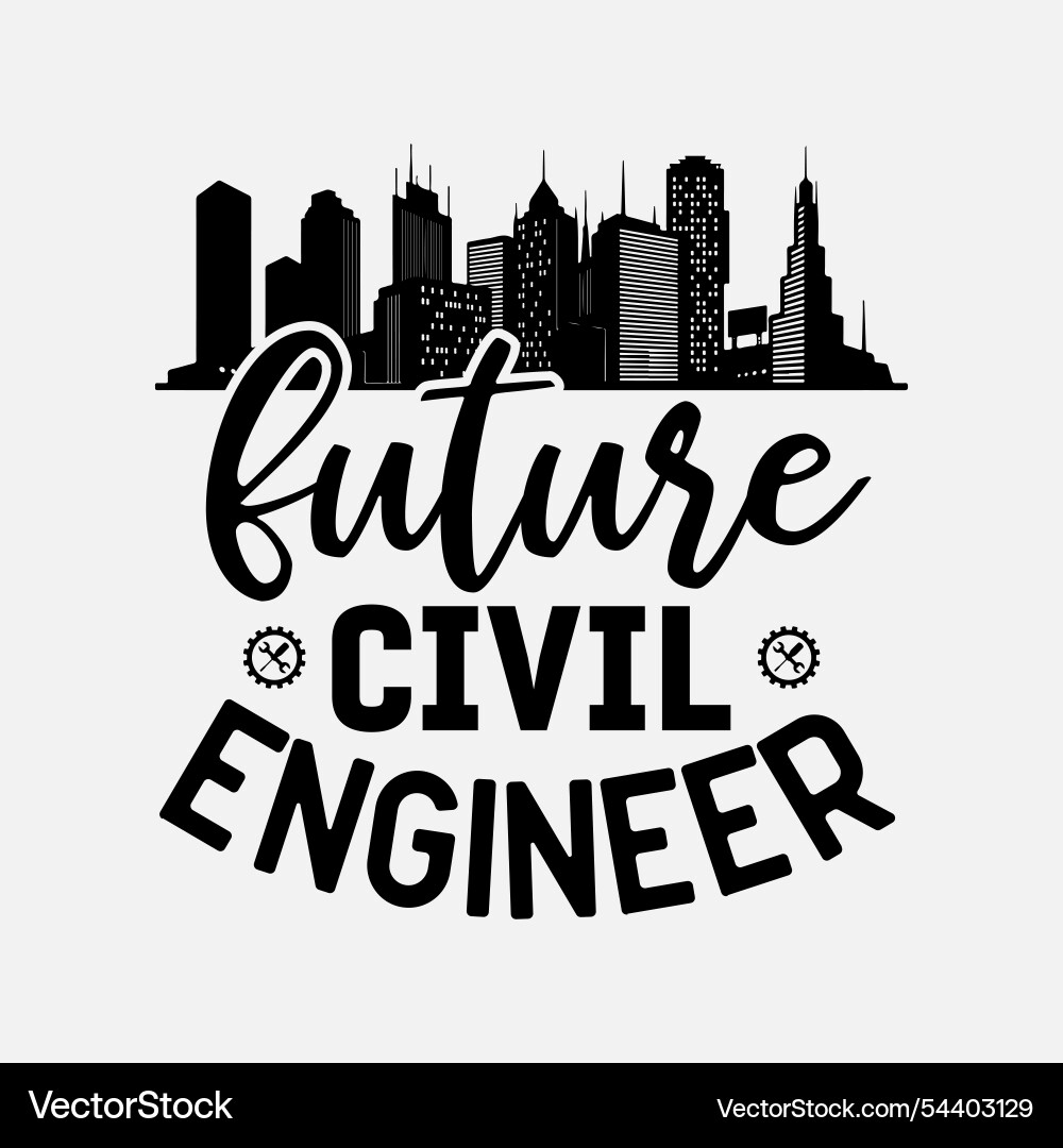 Future civil engineer engineering student Vector Image