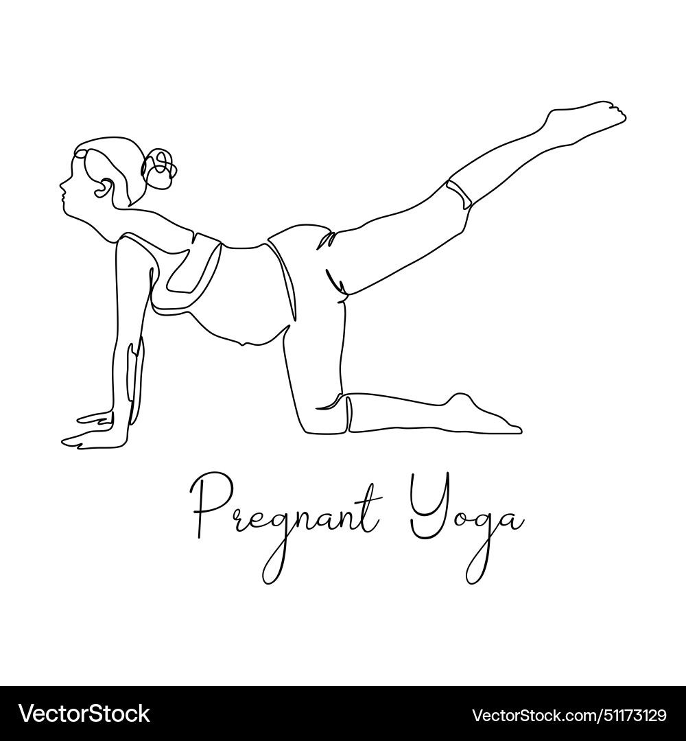 One continuous single drawing line Royalty Free Vector Image