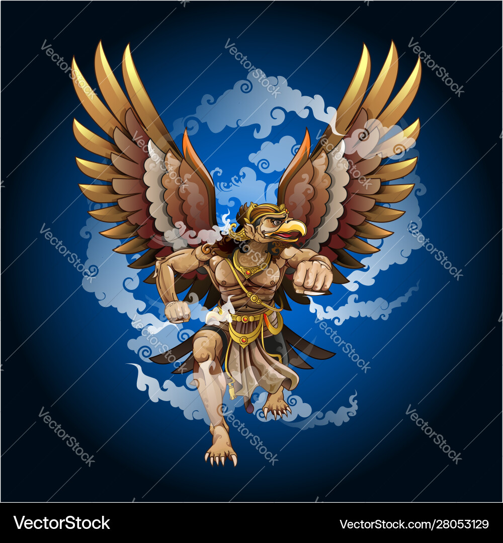Wayang garuda yaksa Royalty Free Vector Image - VectorStock