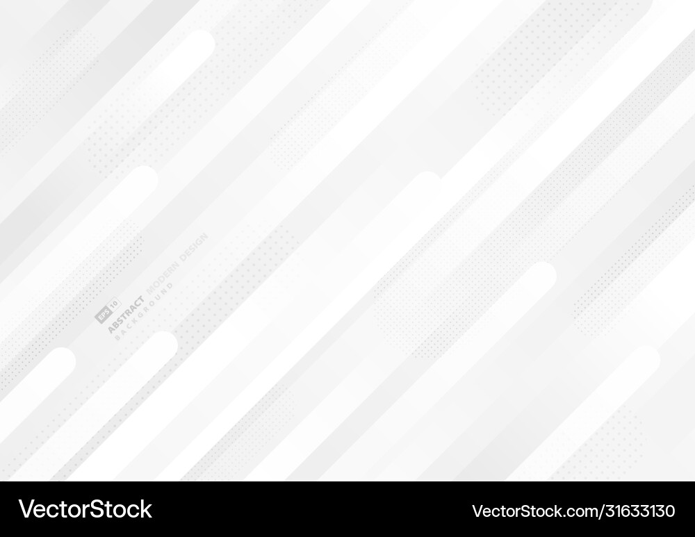 Abstract White & Gray Stripe Background Vector Image