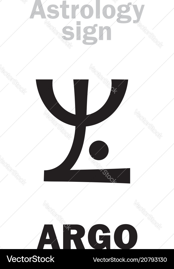 Astrology constellation argo navis Royalty Free Vector Image