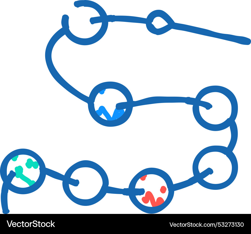 Beads decoration icon doodle Royalty Free Vector Image