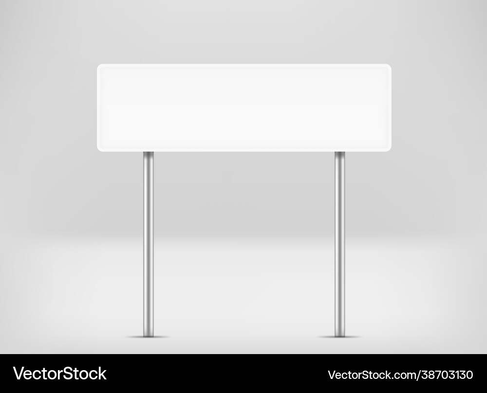 Different white blank board mockup Royalty Free Vector Image