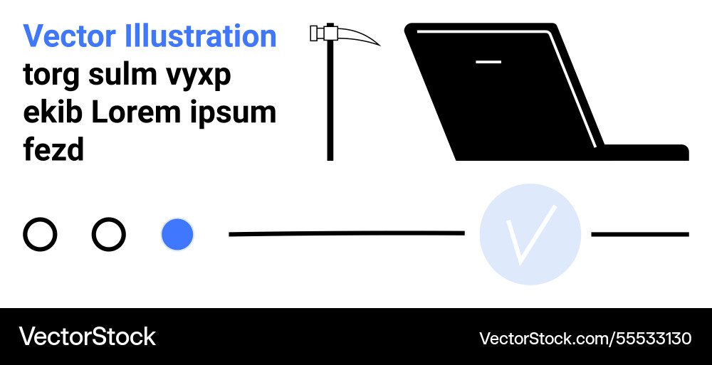 Digital tools and online verification concept Vector Image