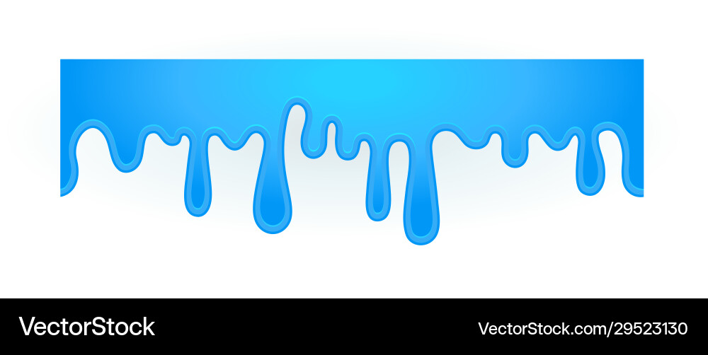 Dripping Blue Slime Border Royalty Free Vector Image