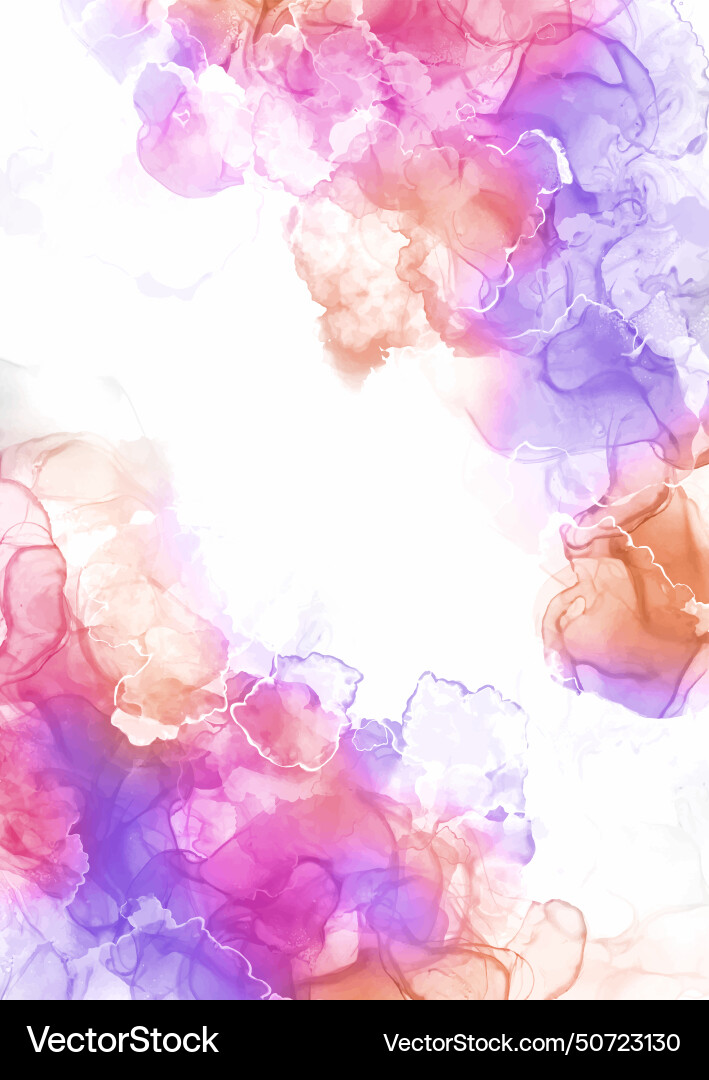 Hand painted colourful watercolour background Vector Image