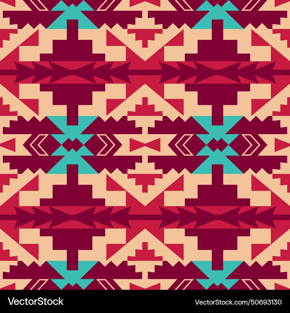 Native american seamless pattern Royalty Free Vector Image