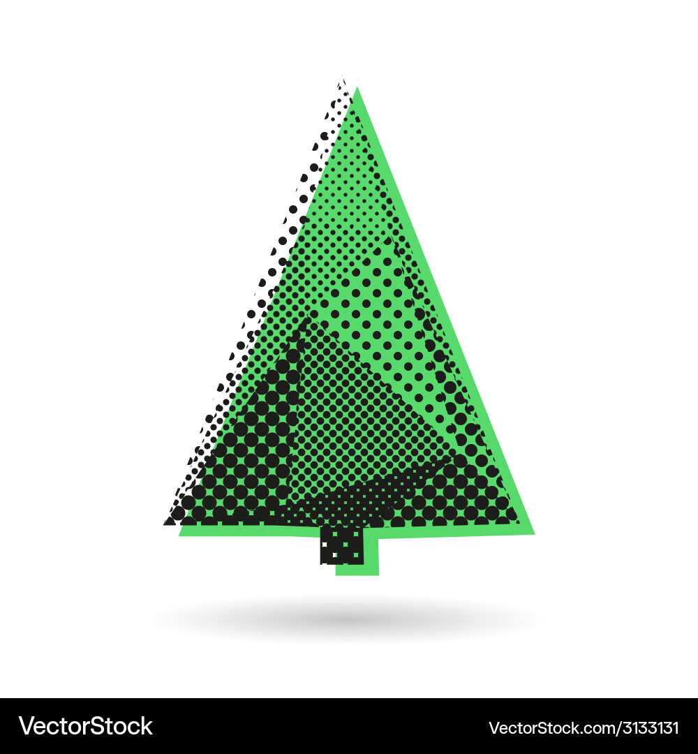 Abstract Christmas Tree Royalty Free Vector Image