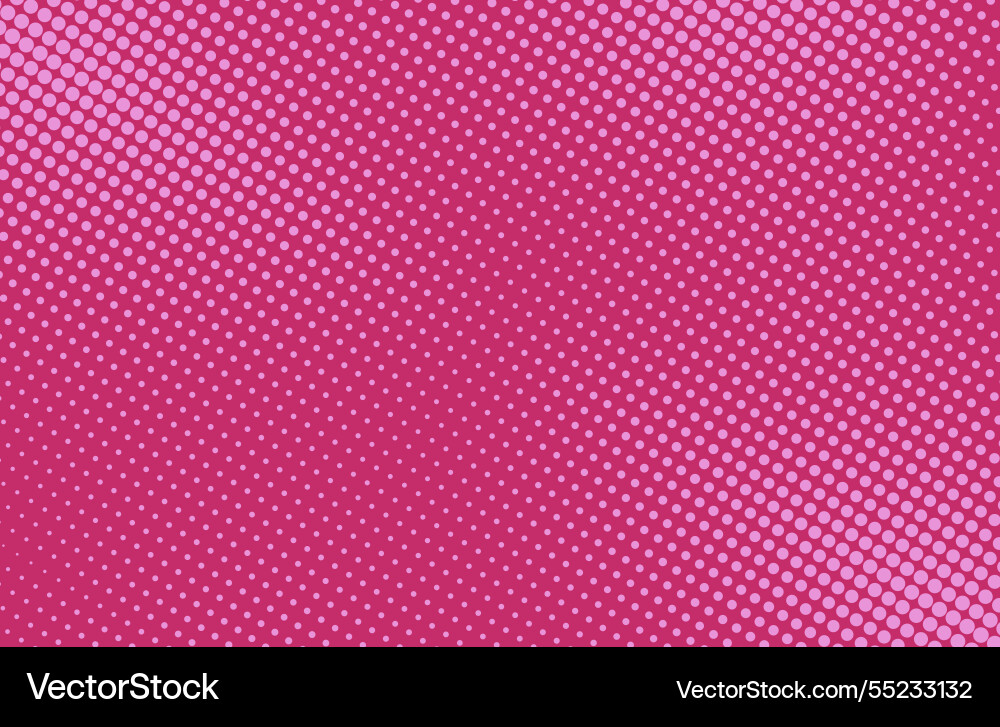 Pop art pattern comic pink halftone background Vector Image