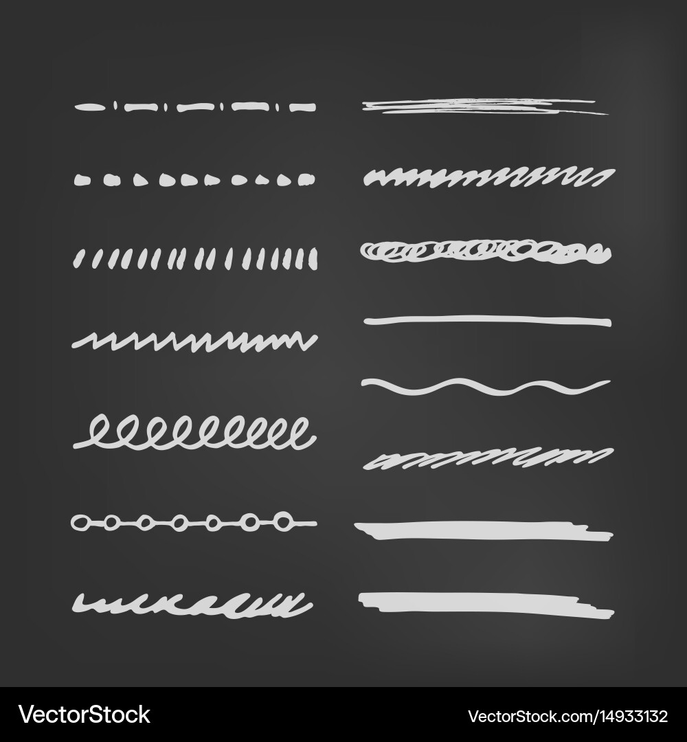 Set of dividers for web design or brushes Vector Image