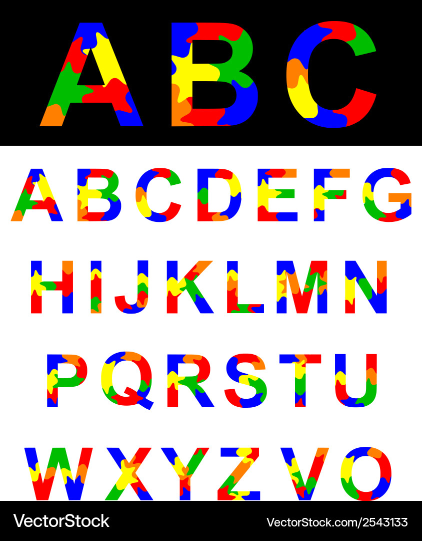 Alphabet Royalty Free Vector Image - VectorStock