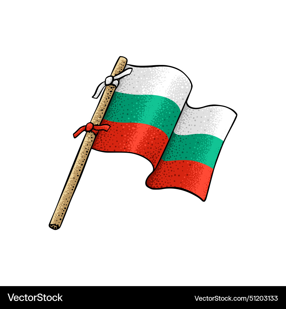Bulgarian flag Royalty Free Vector Image - VectorStock