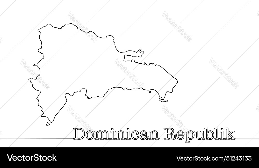 Dominican republic Royalty Free Vector Image - VectorStock