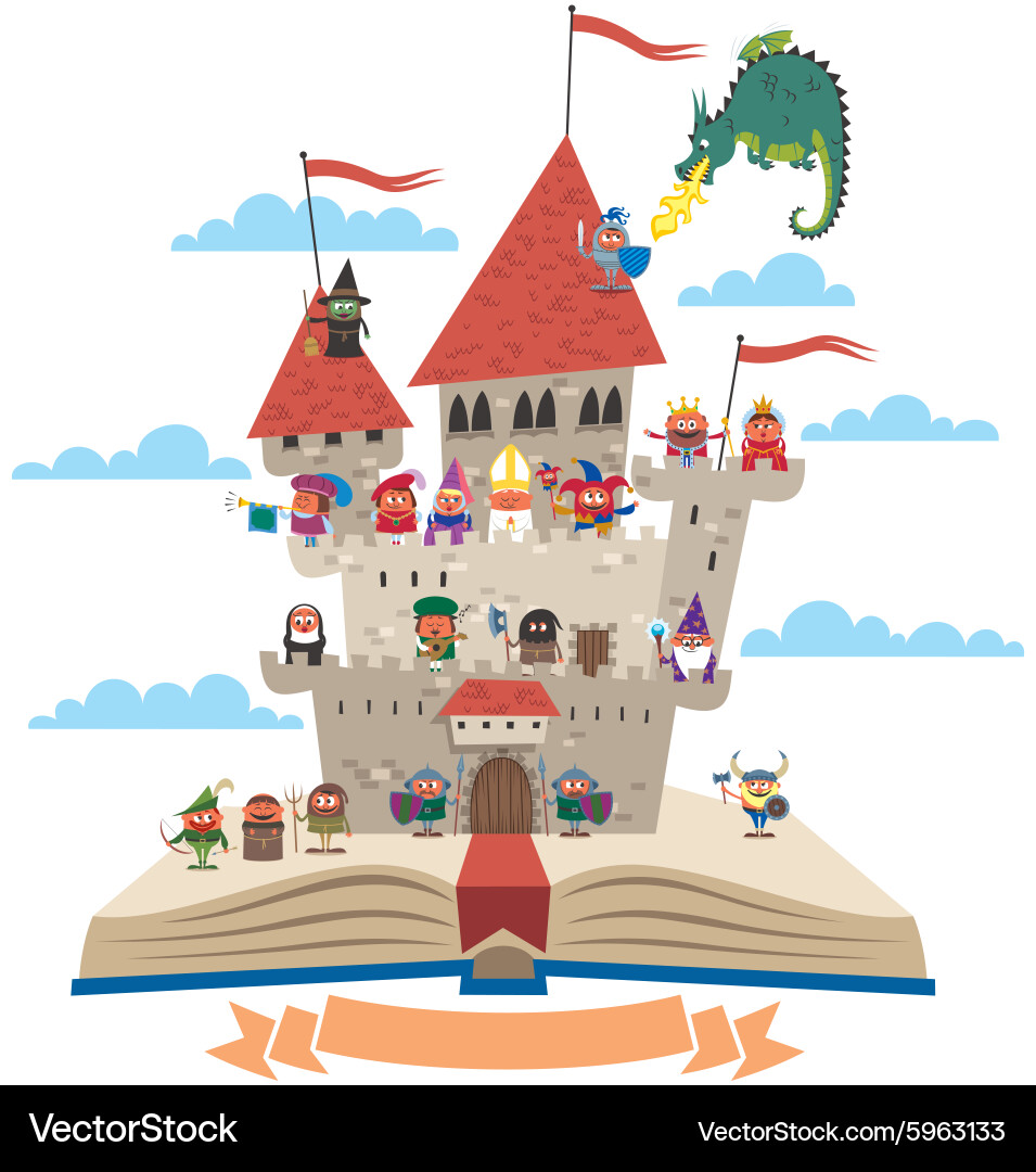 Fairy tale book Royalty Free Vector Image - VectorStock