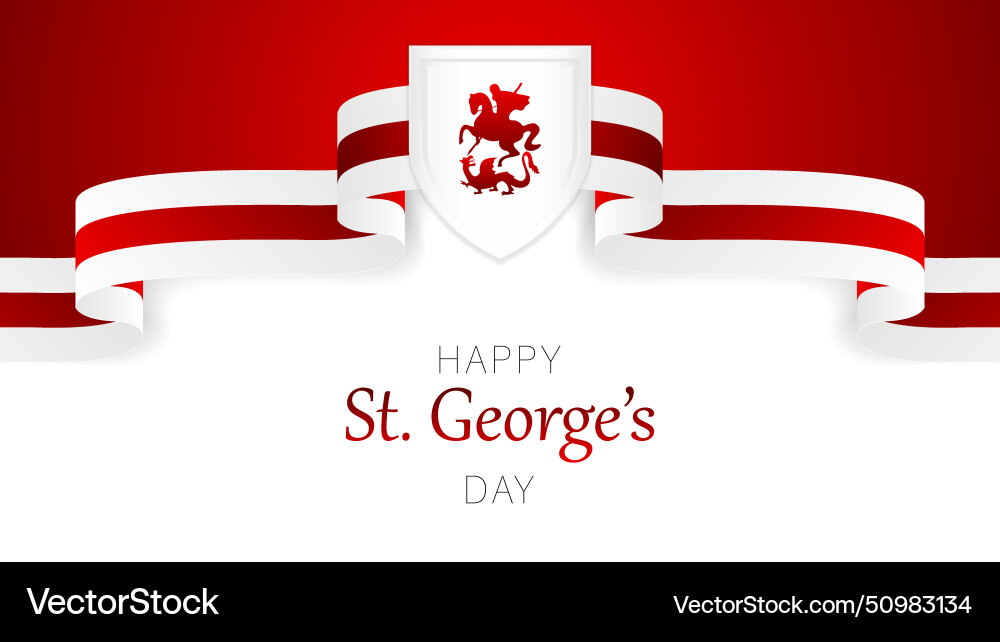 Happy st george day background Royalty Free Vector Image