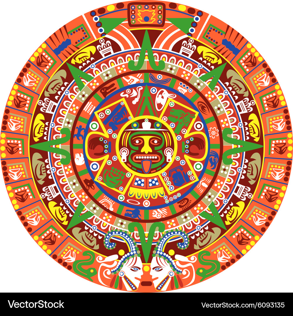 Aztec Calendar Sun Vector Images (over 350)