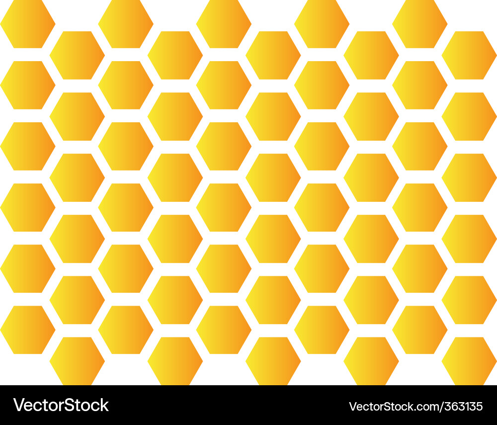 Honeycomb Sweet Pattern Royalty Free Vector Image