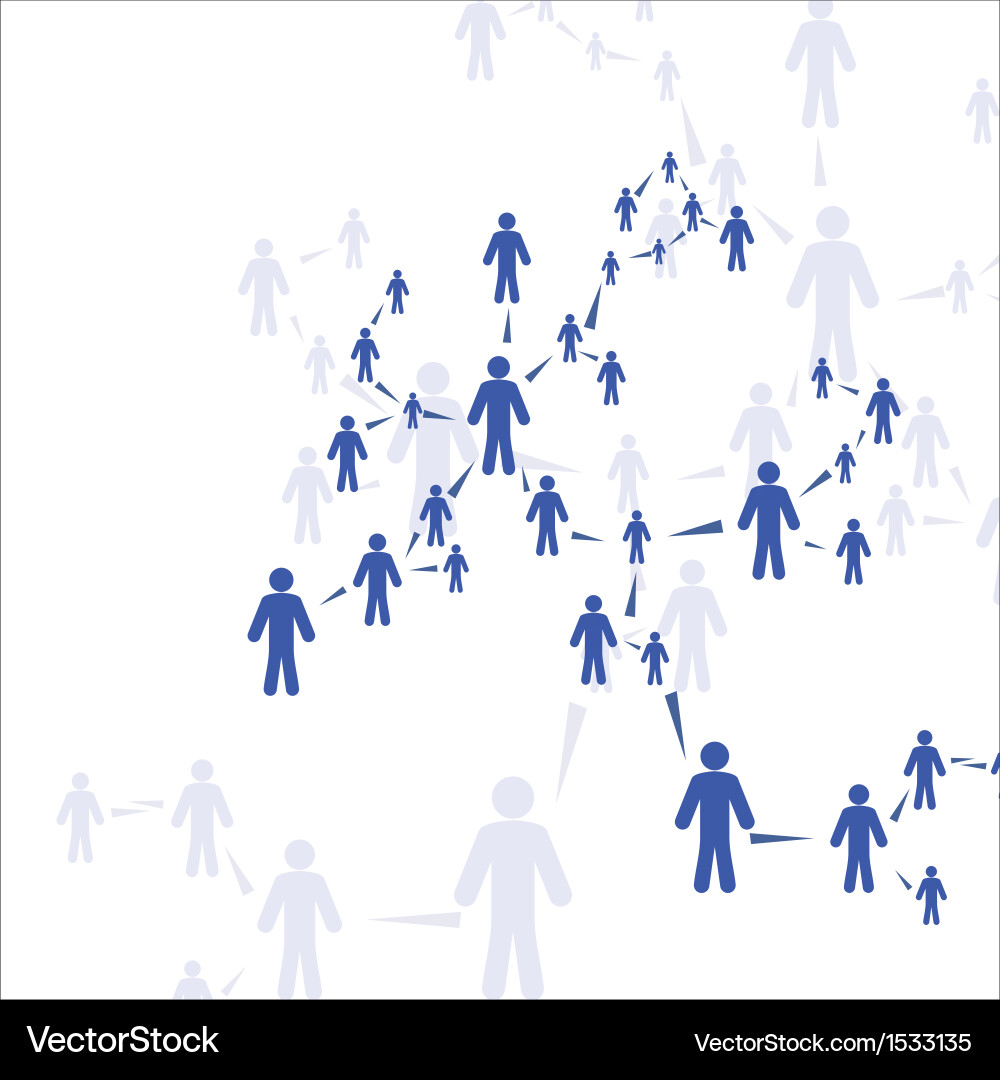 Human connection Royalty Free Vector Image - VectorStock