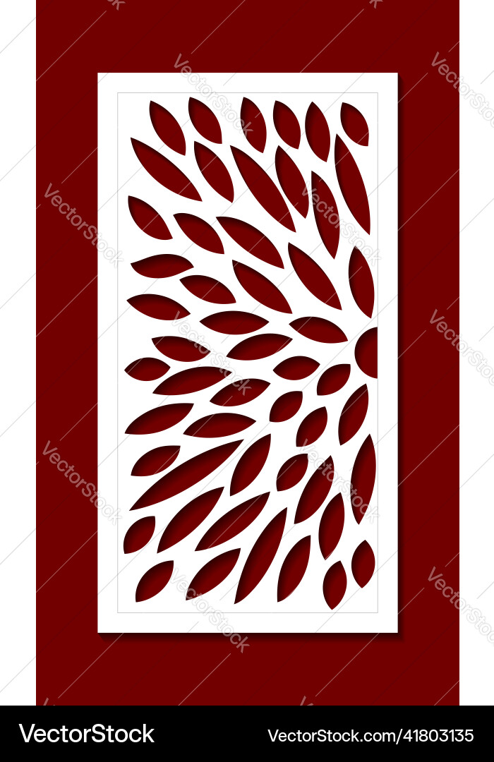 Laser cut panel seamless pattern for decorative Vector Image