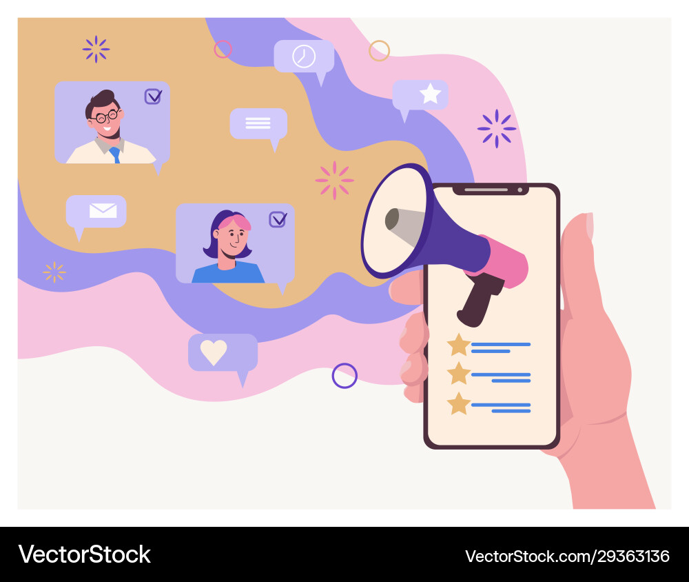 An invitation for friends Royalty Free Vector Image