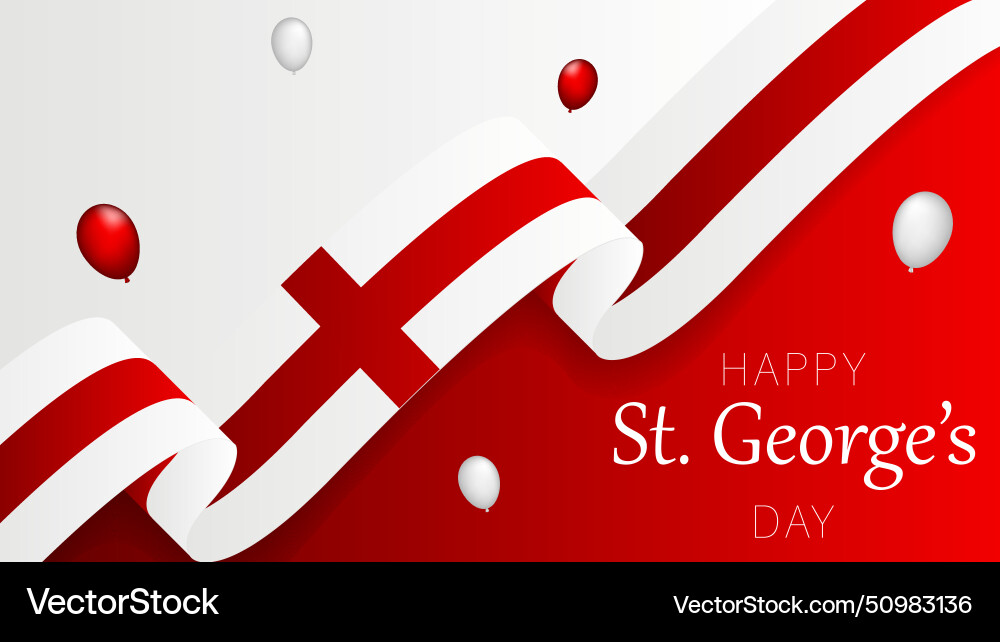 Happy st george day background Royalty Free Vector Image