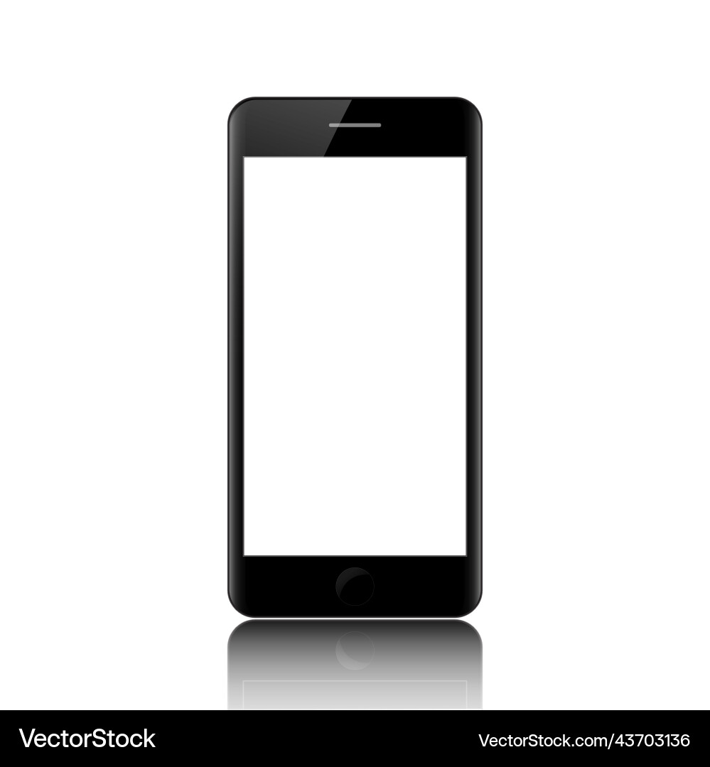 New realistic mobile smart phone modern style Vector Image
