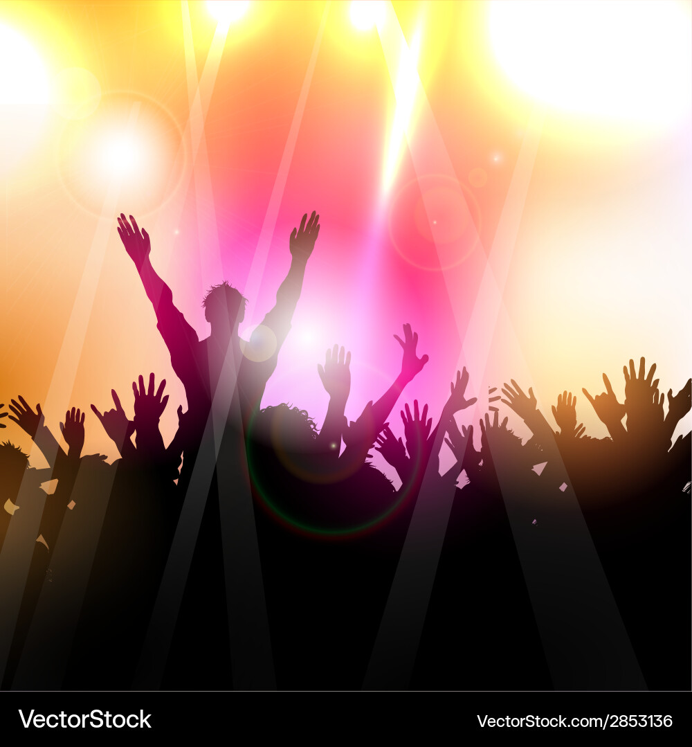 Party crowd Royalty Free Vector Image - VectorStock