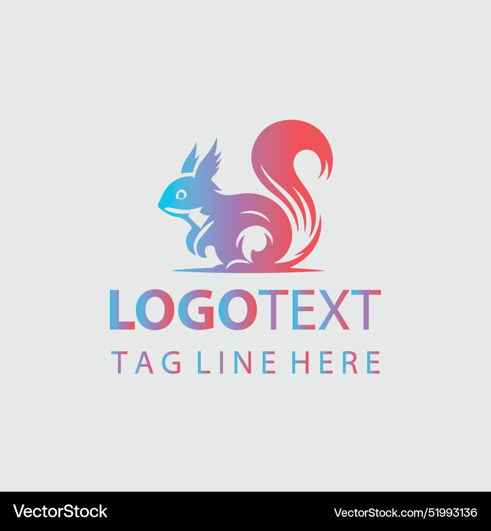 Squirrel logo Royalty Free Vector Image - VectorStock