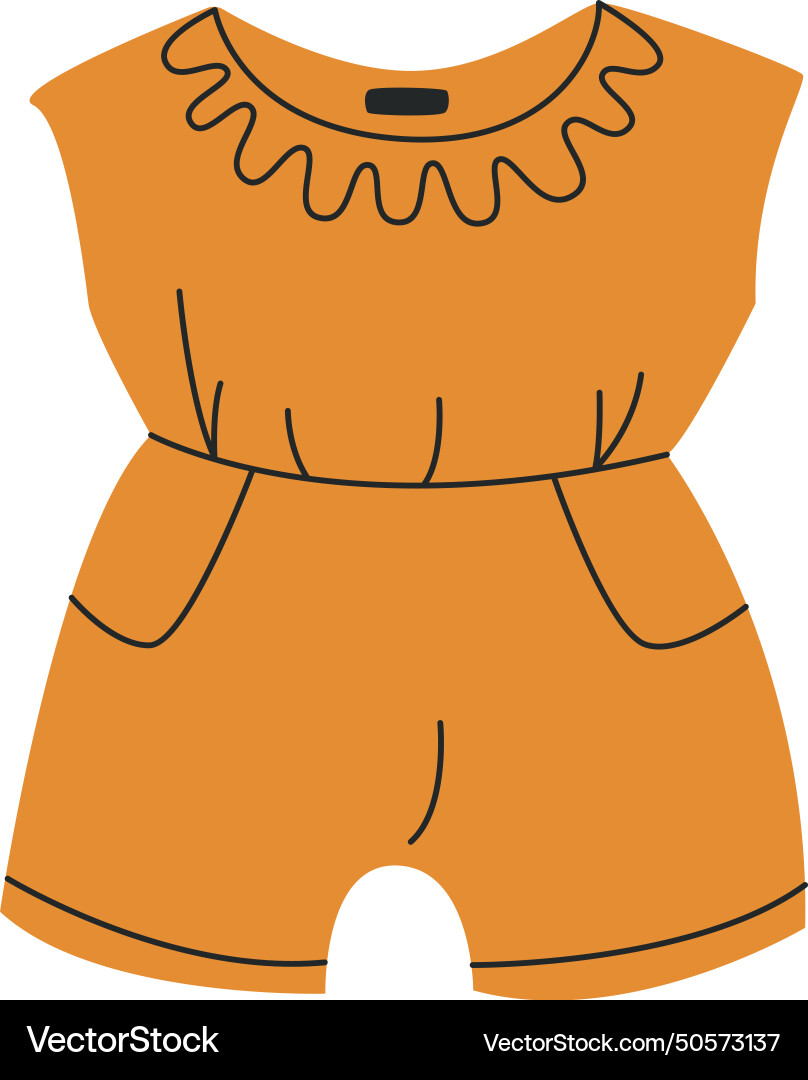 Baby dress clothes Royalty Free Vector Image - VectorStock