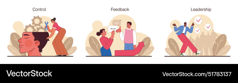 Delegation set task assignment and control Vector Image