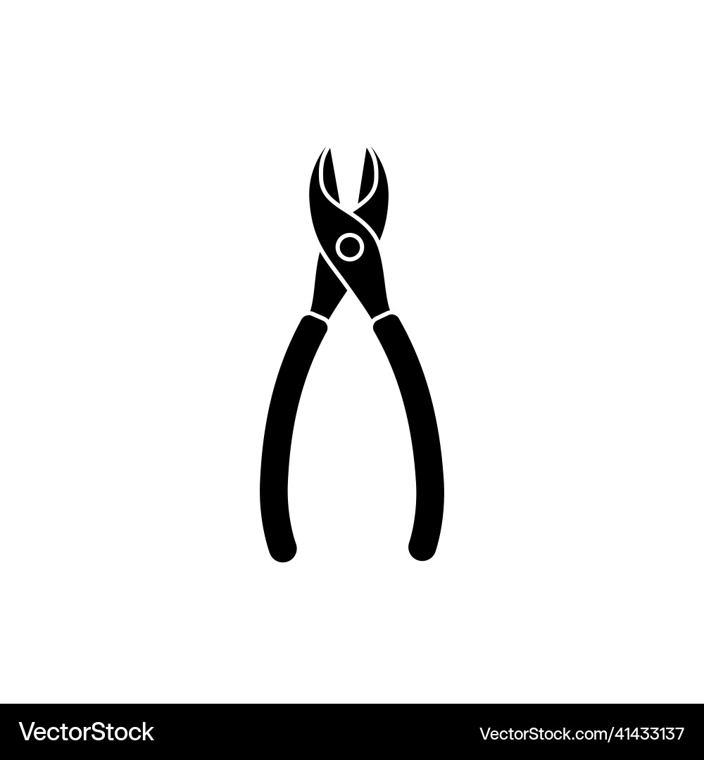 Side cutter icon repair tool Royalty Free Vector Image