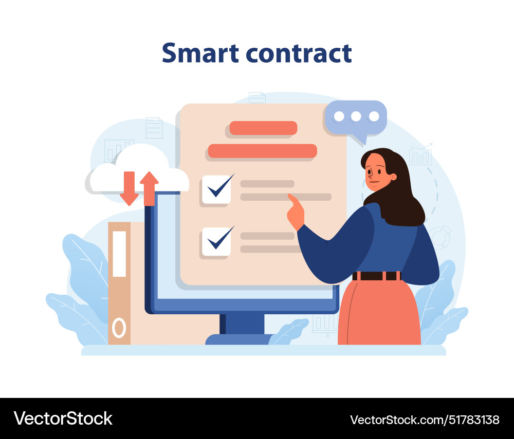 Defi decentralized finance digital smart Vector Image