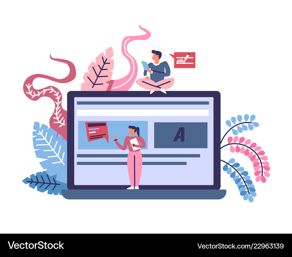 Internet technologies and multimedia online Vector Image