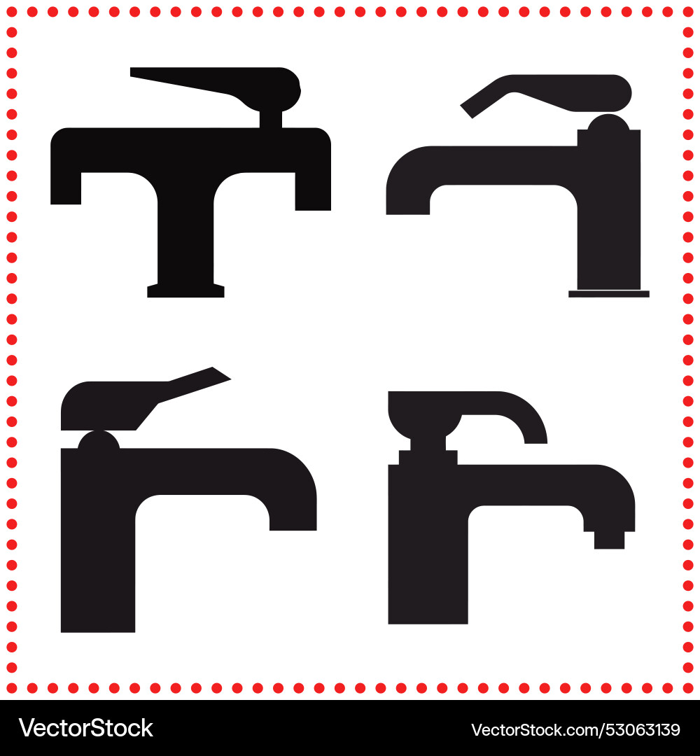 Timeless designs classic faucets with a modern Vector Image