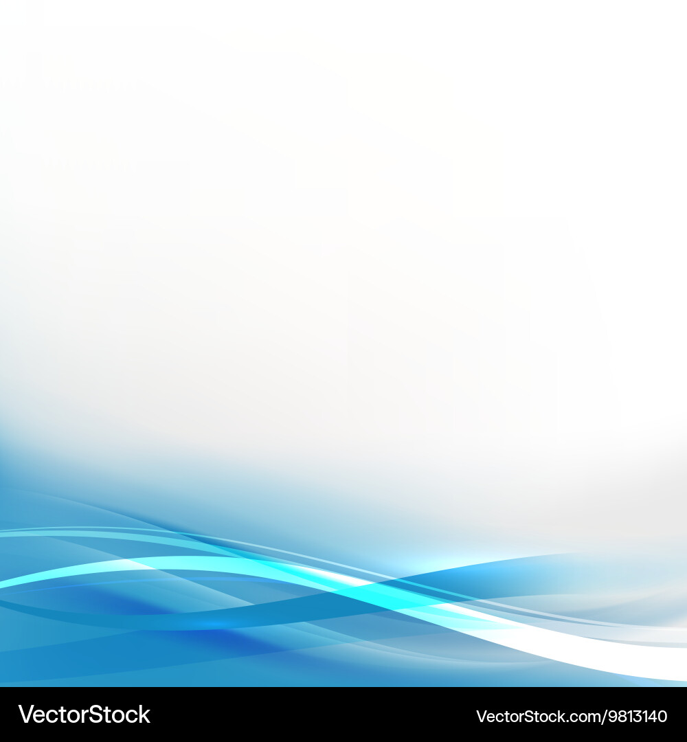 Abstract background with transparent blue wave Vector Image