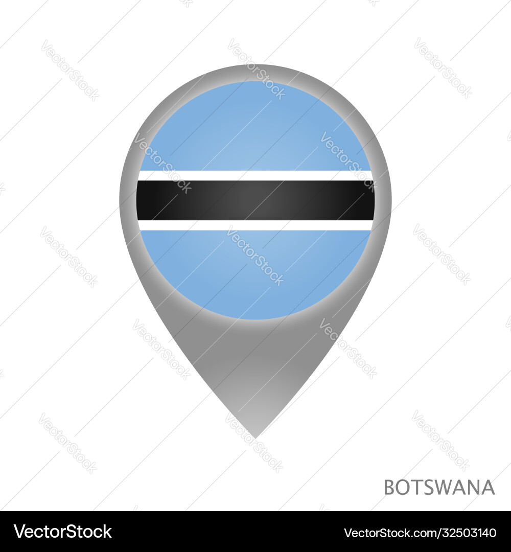 Botswana point Royalty Free Vector Image - VectorStock