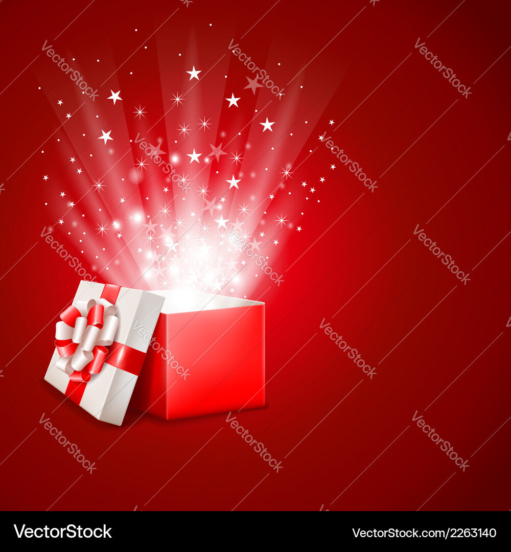 Magic gift Royalty Free Vector Image - VectorStock