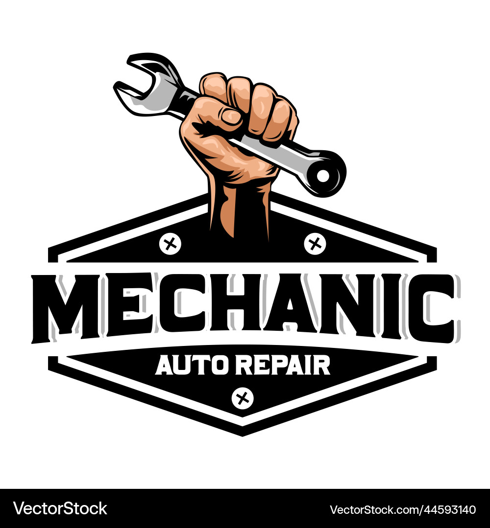 Mechanic logo Royalty Free Vector Image - VectorStock Mechanic logo Royalty Free Vector Image - VectorStock