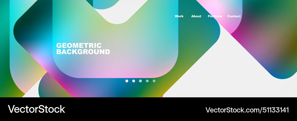 Azure violet aqua electric blue geometric Vector Image