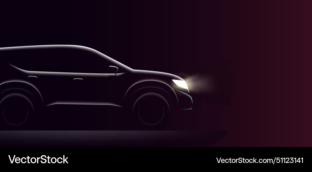 Car visiting card background red Royalty Free Vector Image