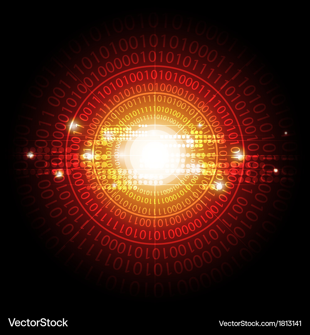 Circle digital background Royalty Free Vector Image